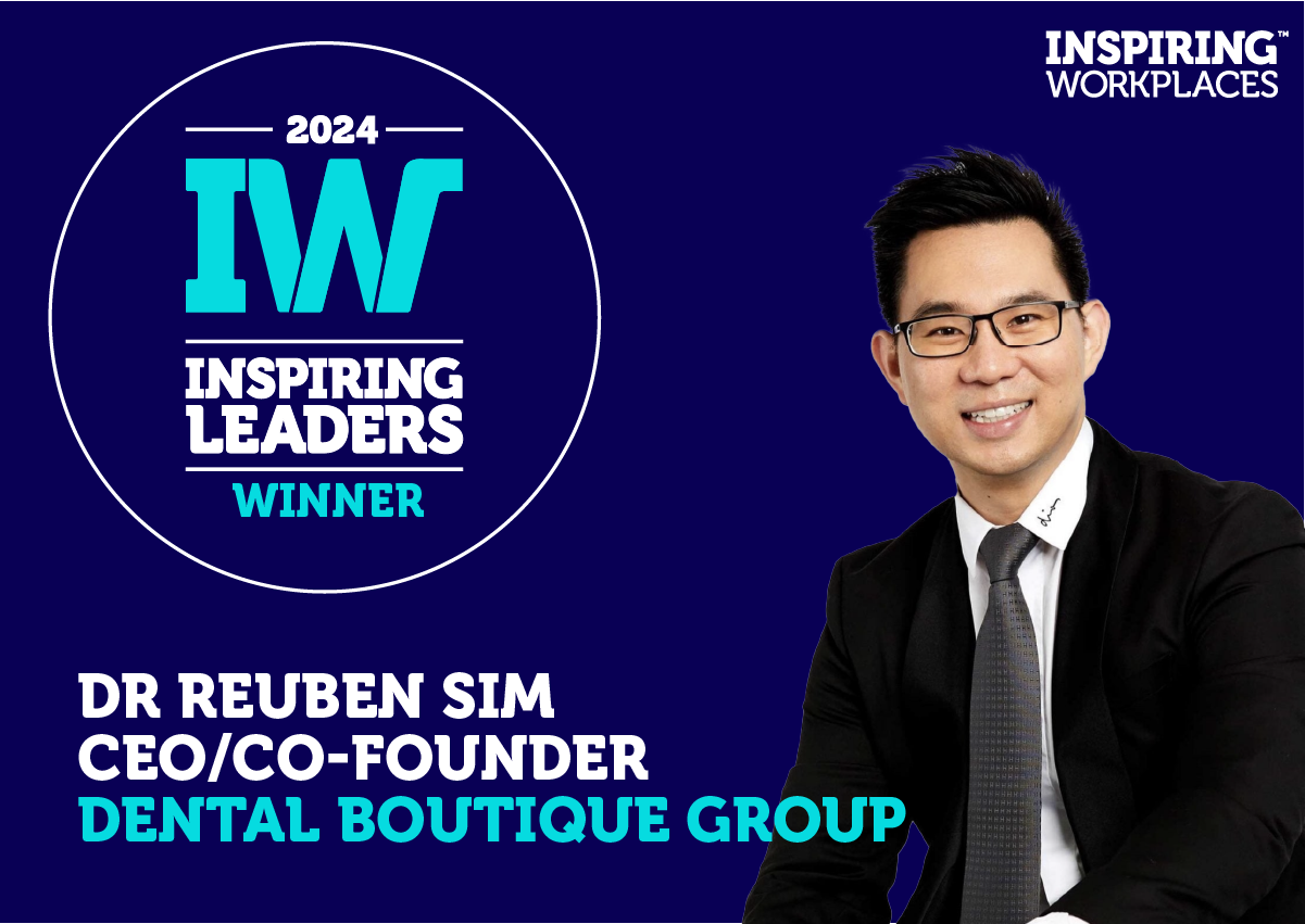 Dr Reuben Sim - 2024 Inspiring Leader by Inspiring Workplaces