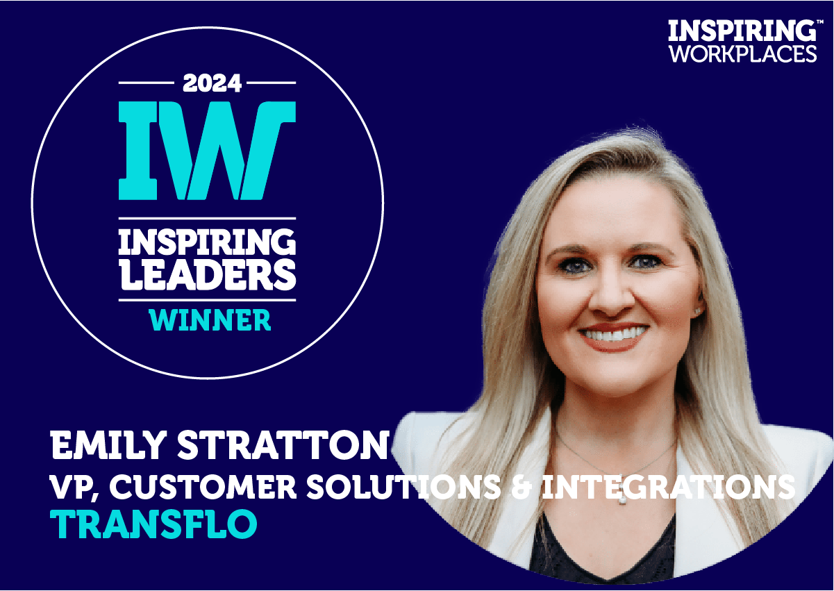 Emily Stratton - 2024 Inspiring Leader by Inspiring Workplaces
