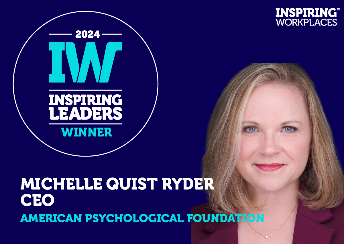 Michelle Quist Ryder - 2024 Inspiring Leader by Inspiring Workplaces